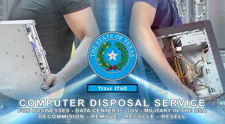 IT decommissioning for businesses and data centers in Texas USA.